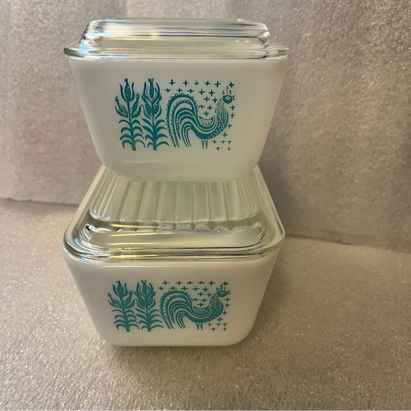 Pyrex | Kitchen | Vintage Pyrex Amish Butterprint Refrigerator Dishes 5 ...